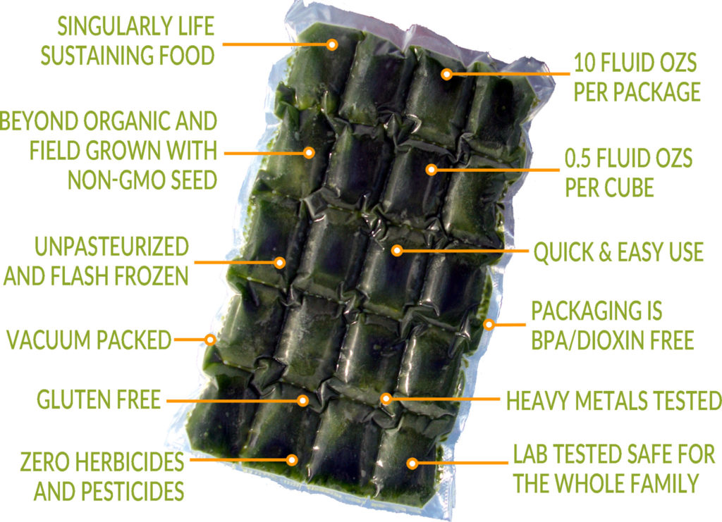 Frozen Wheatgrass Juice